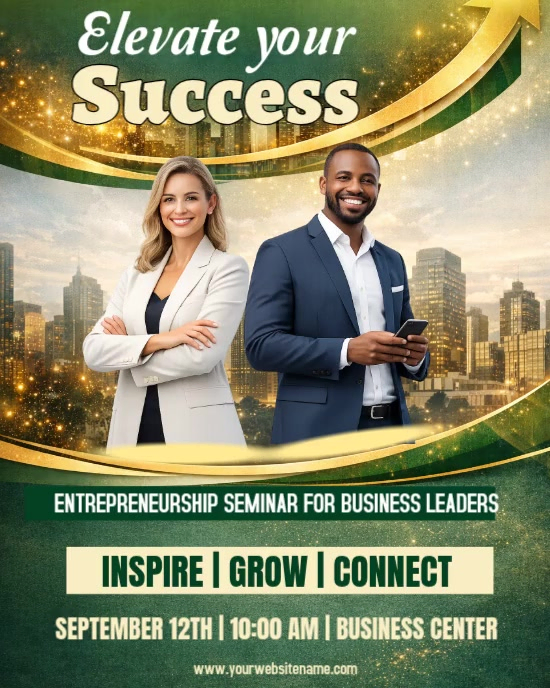 Entrepreneurship Seminar Instagram Portrait Video Template | PosterMyWall