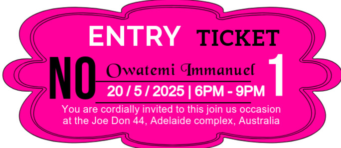 Copy of Entry ticket design template | PosterMyWall