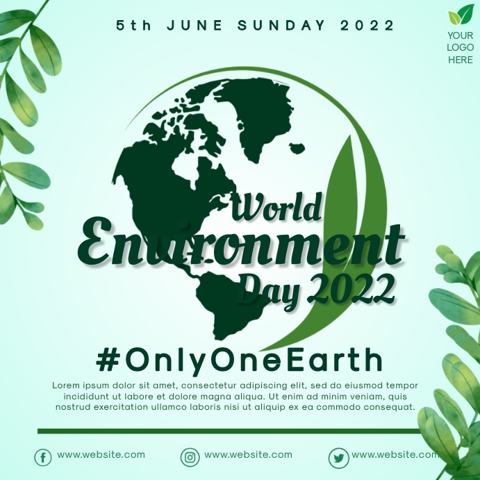 Environment day, earth day, event Template | PosterMyWall