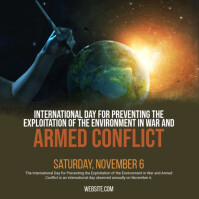 Environment in War and Armed Conflict Template | PosterMyWall