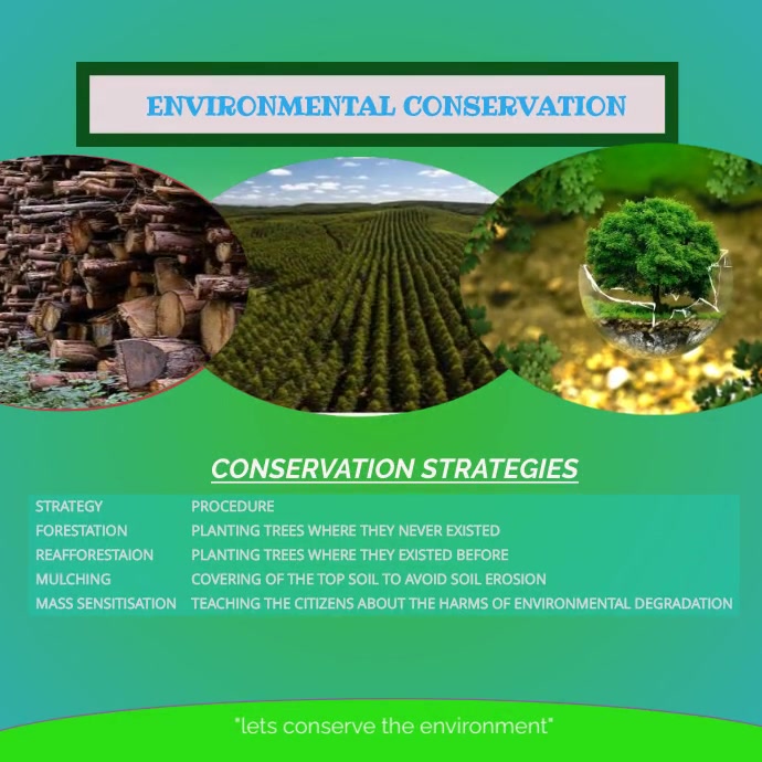 Copy of environmental conservation | PosterMyWall
