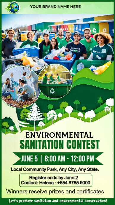 Copy of Environmental sanitation contest | PosterMyWall