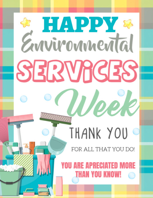 Copy of Environmental Services Week Sign | PosterMyWall