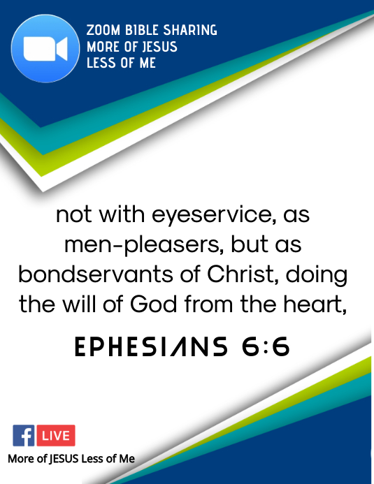 EPHESIANS 6:6 Template | PosterMyWall