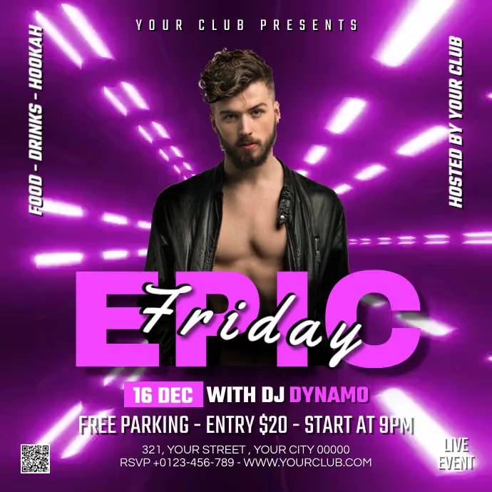 Epic Friday Template | PosterMyWall