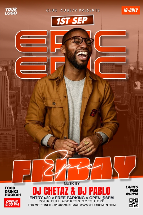 Epic Friday Template | PosterMyWall