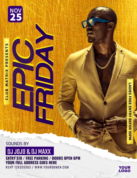 Epic Friday Template | PosterMyWall