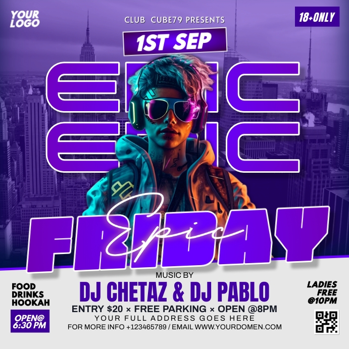 Epic Friday Template | PosterMyWall