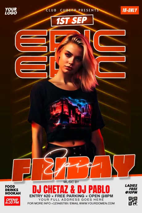 Epic Friday Template | PosterMyWall