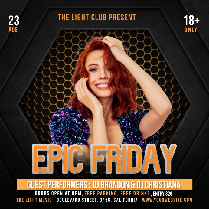 Epic Friday Party Ads Template | PosterMyWall