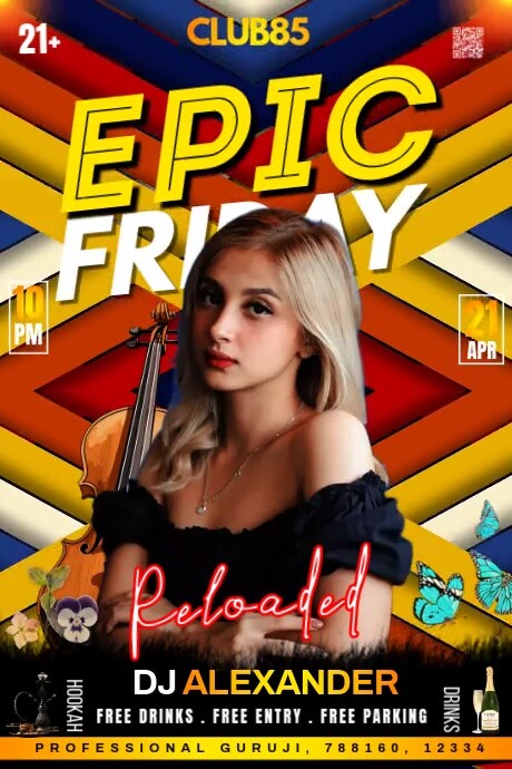 Epic Friday Reloaded Template | PosterMyWall