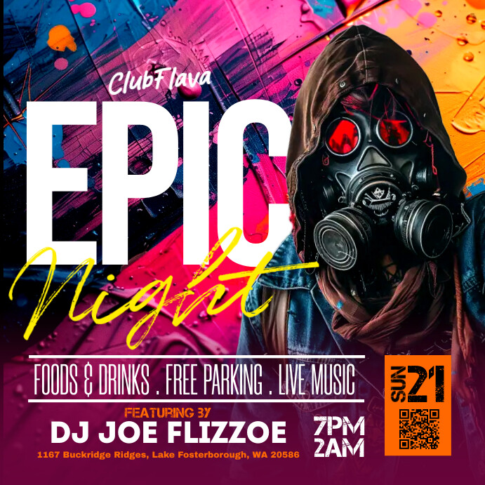 Epic Night Template | PosterMyWall