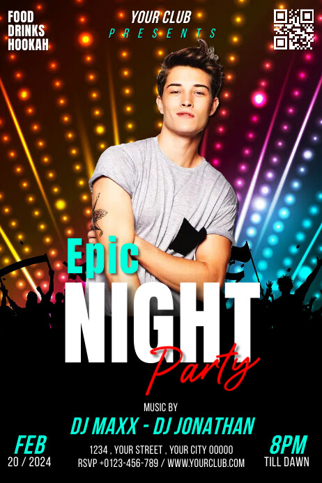 Plantilla de Epic Night Party | PosterMyWall