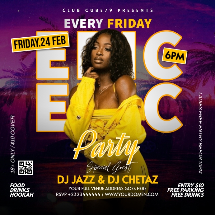 Epic party Template | PosterMyWall