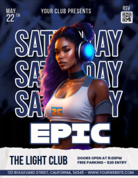 Saturday Night Party Template | PosterMyWall