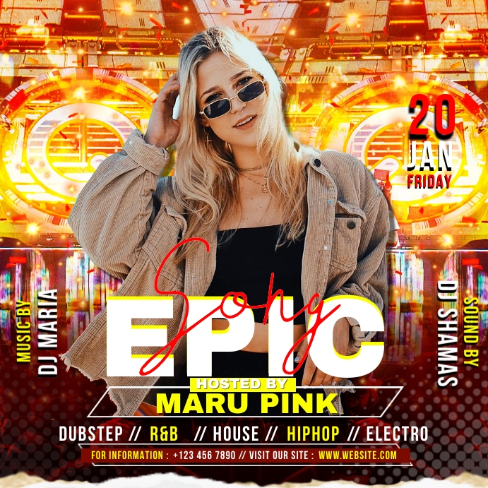 Epic Song Party Template | PosterMyWall