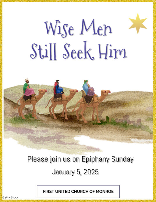 Epiphany Bulletin Cover Template | PosterMyWall