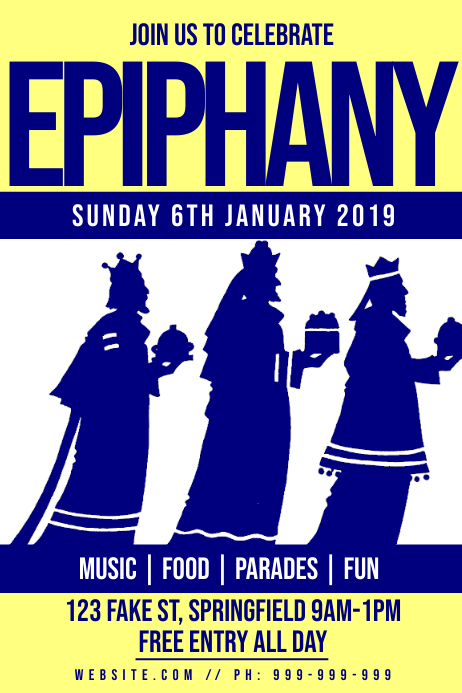 Copy of Epiphany Celebration Poster | PosterMyWall