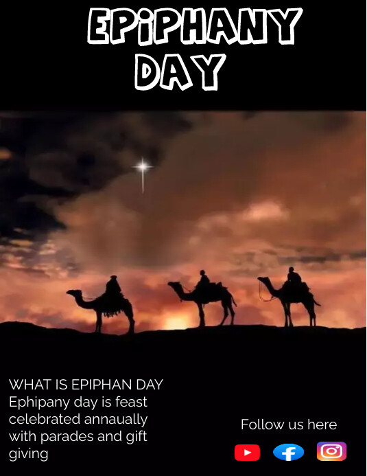 Epiphany Day Template | PosterMyWall