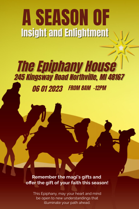 Epiphany Template | PosterMyWall