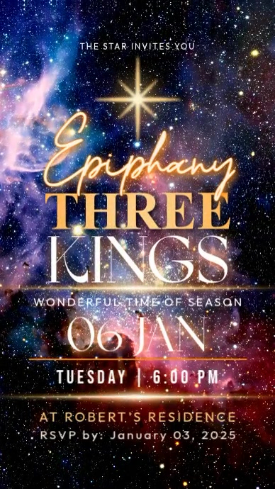 Plantilla de Epiphany Invitation | PosterMyWall