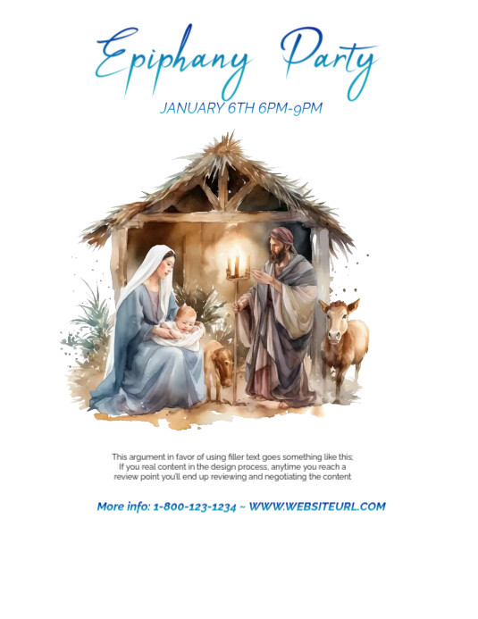 Epiphany Party Template | PosterMyWall