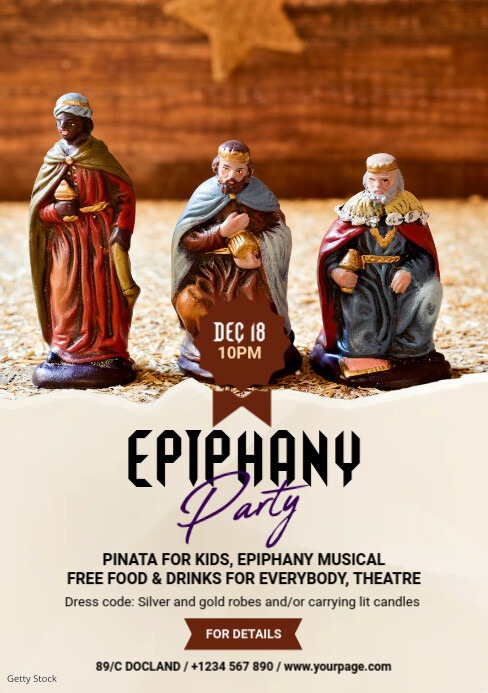 Epiphany Party Template | PosterMyWall