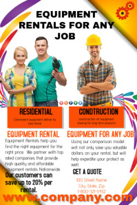 1.3K+ Free Templates for 'Equipment rentals template' | PosterMyWall