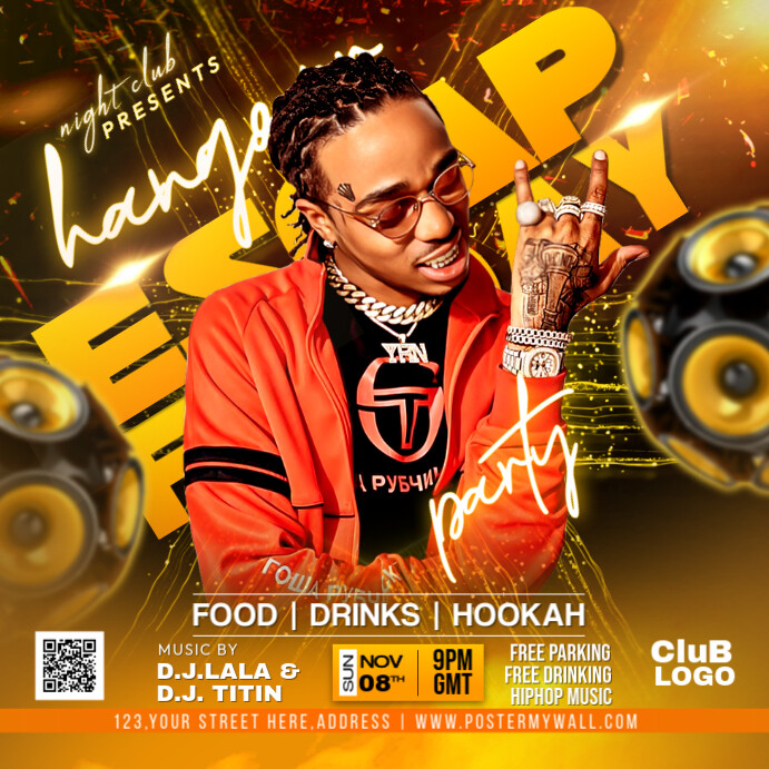 Escape Club Night Party Template | PosterMyWall
