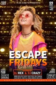 ESCAPE FRIDAY Template | PosterMyWall