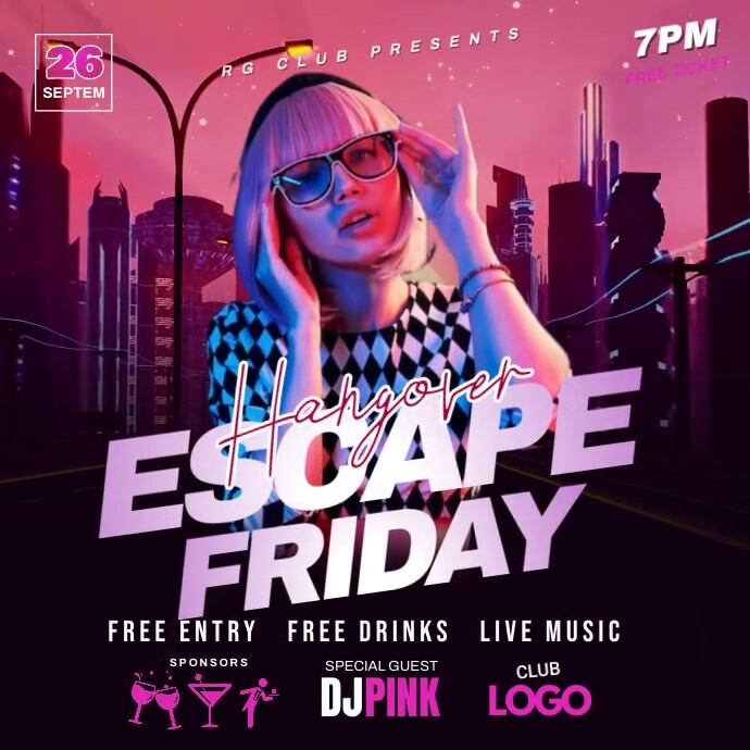 Escape Friday Night Template | PosterMyWall
