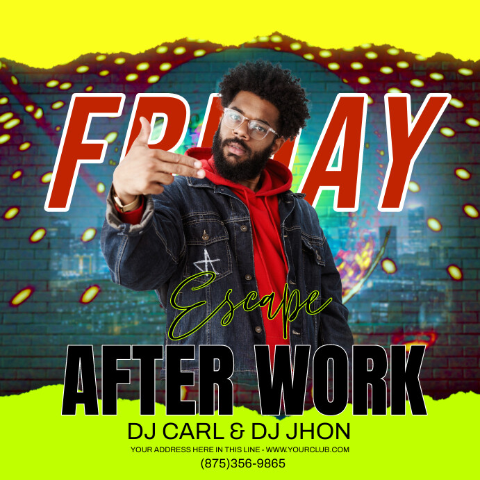 Escape Friday Party Ads Template | PosterMyWall