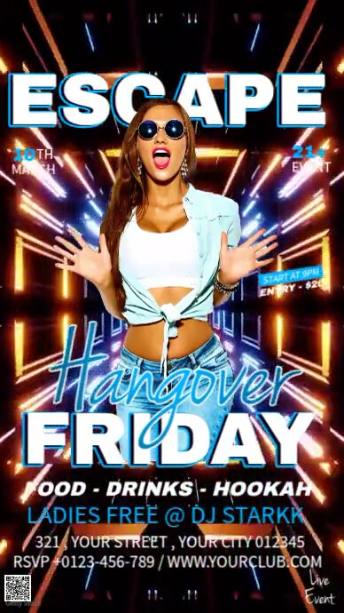 Plantilla de Escape Friday Video | PosterMyWall