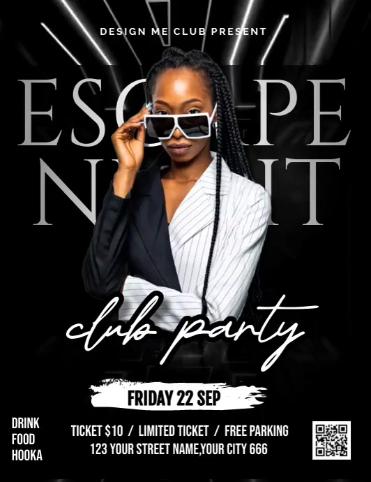 Escape Night Club Party Template | PosterMyWall