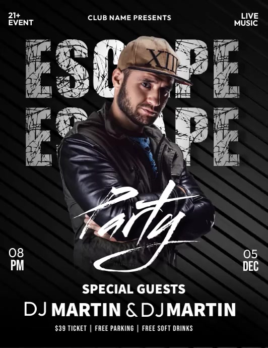 Escape Night Party Ads Template | PosterMyWall