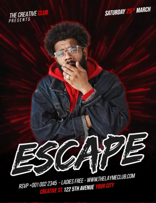 Escape Night Party Template | PosterMyWall