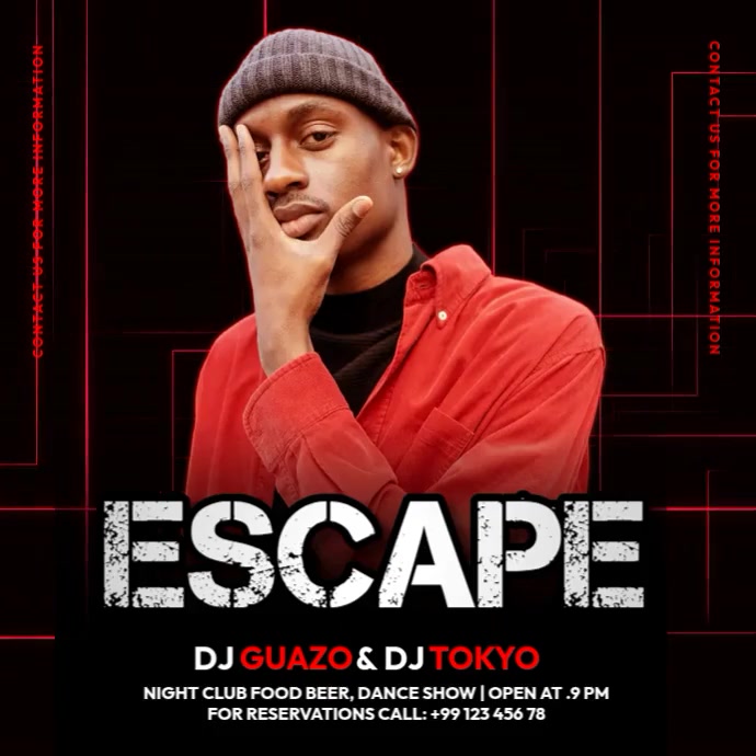 Escape Night Party Template | PosterMyWall