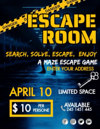 346+ Free Escape Room Poster Templates | PosterMyWall
