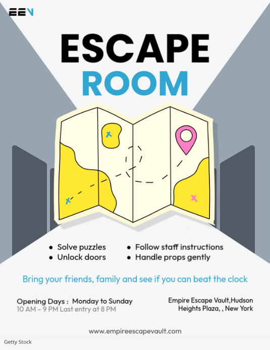 Escape Room Ad Template | PosterMyWall