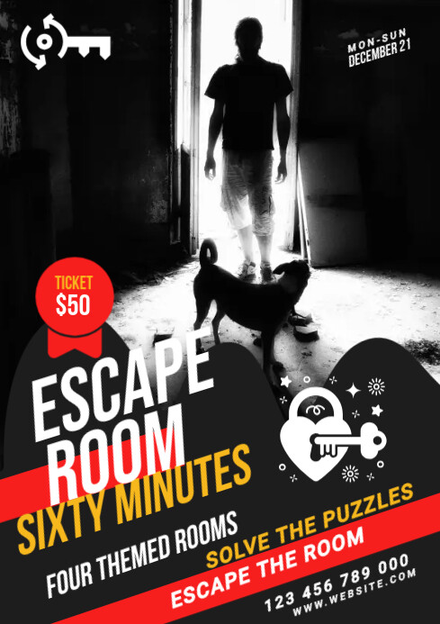 Escape Room Ad Template | PosterMyWall