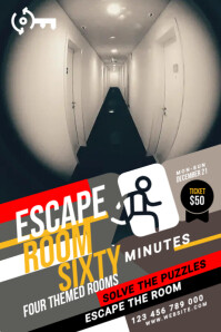 Escape Room Ad Template | PosterMyWall