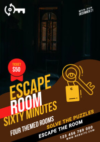 Escape Room Ad Template | PosterMyWall