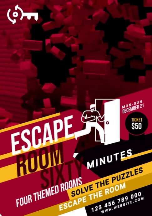 Escape Room Ad Template | PosterMyWall
