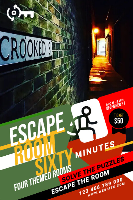Escape Room Ad Template | PosterMyWall