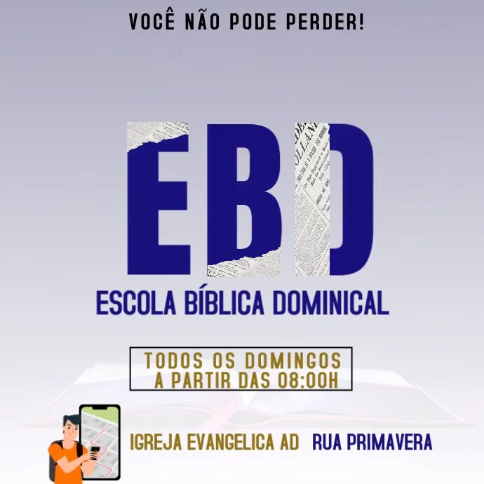 ESCOLA BÍBLICA Template | PosterMyWall