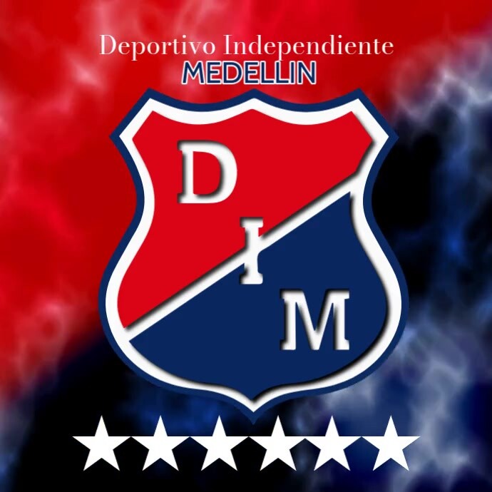 Plantilla de escudo logo independiente medellin hd humo | PosterMyWall