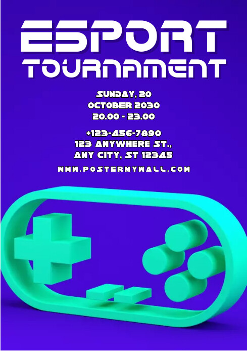 Esport Tournament Flyer Template | PosterMyWall