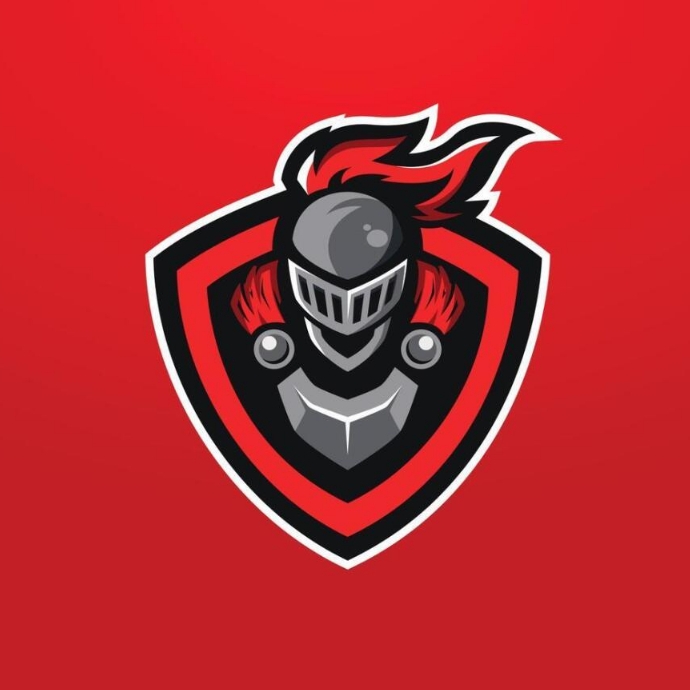 Esports Mascot Red Knight Logo Template | PosterMyWall