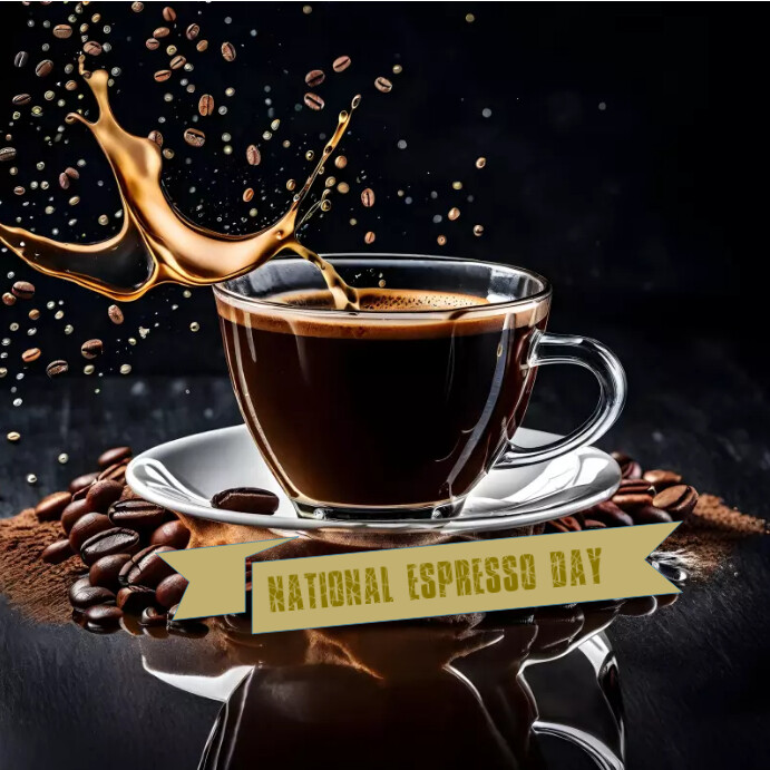 Espresso day template | PosterMyWall