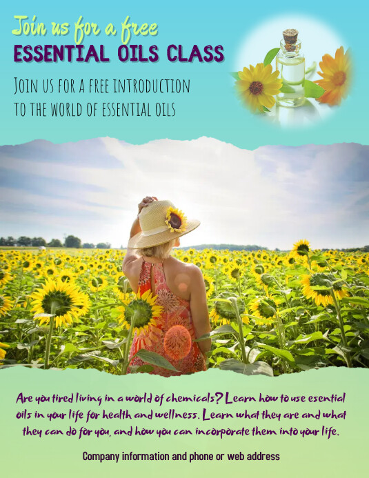 Essential Oils Class Flyer 2 Template | PosterMyWall